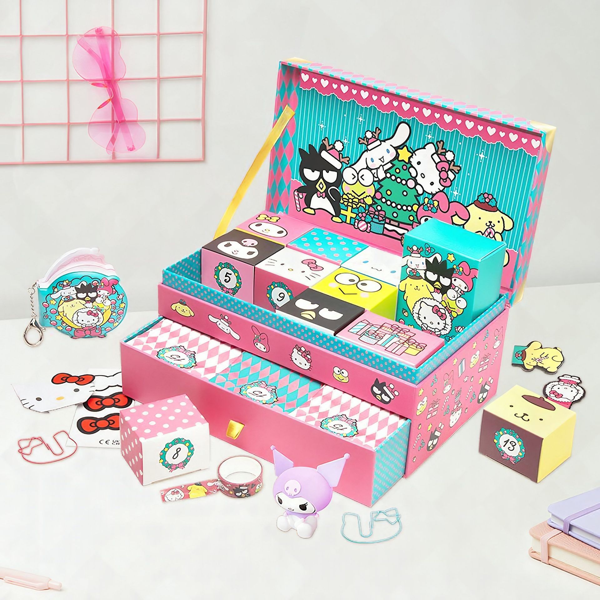 Calendario dell'Avvento Hello Kitty con scatola portaoggetti ...